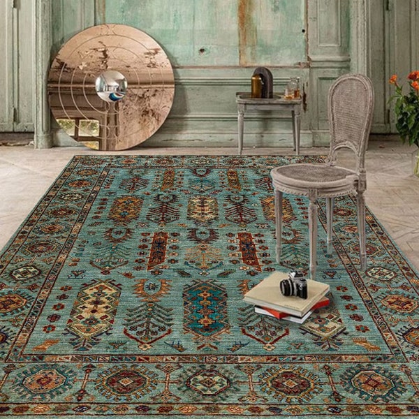 Dark Green Rug - Etsy