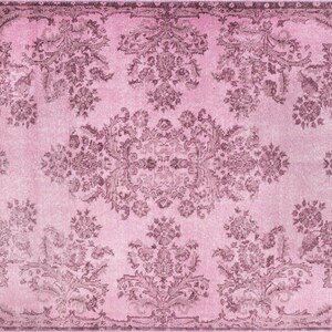 Rug for Bedroom Aesthetic Pink, Vintage Style Carpet, Lilac Rug ...