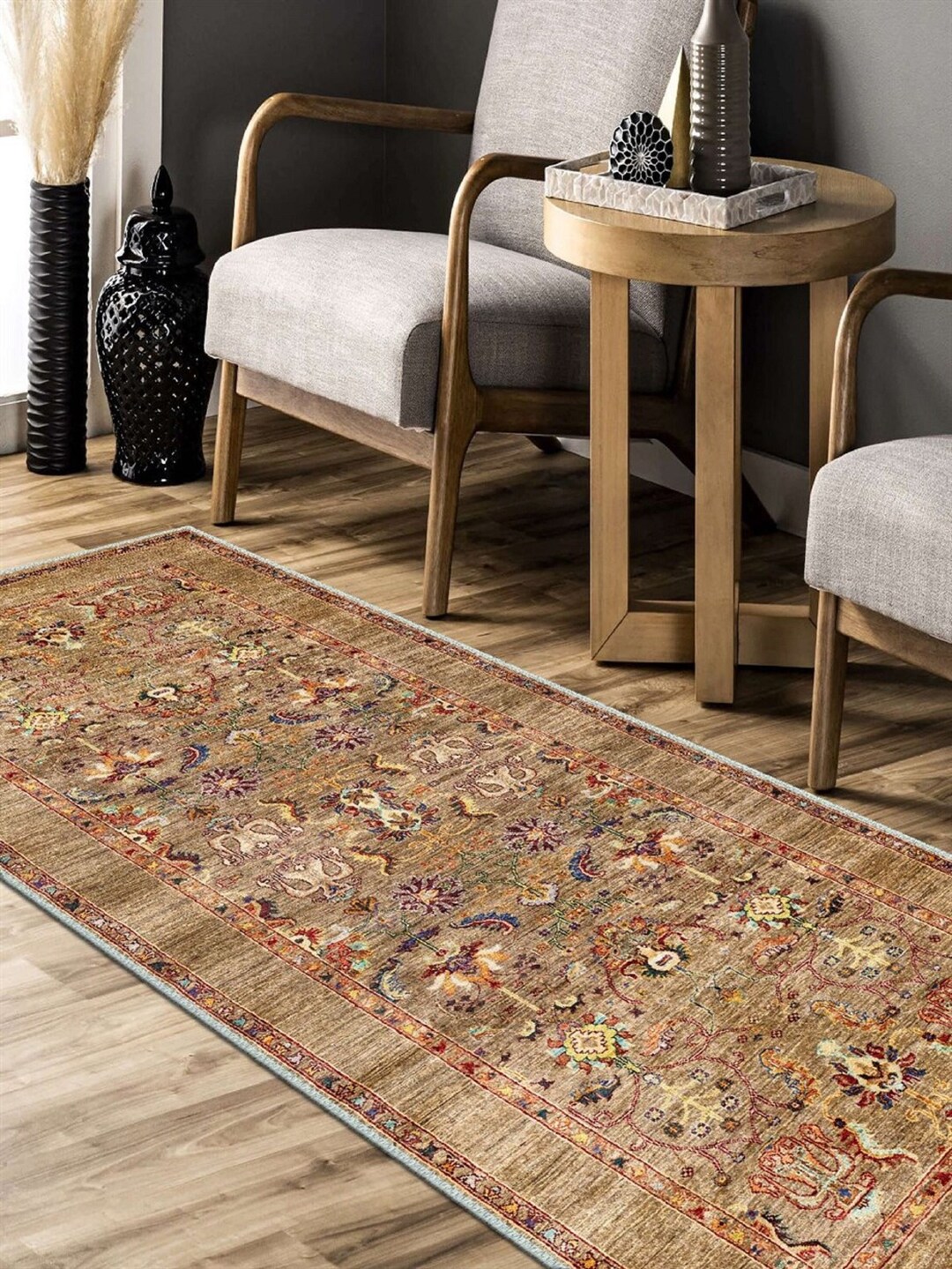 Afghan Style Rug, Traditional Stunning Runner, Perfect for Farmhouse ...