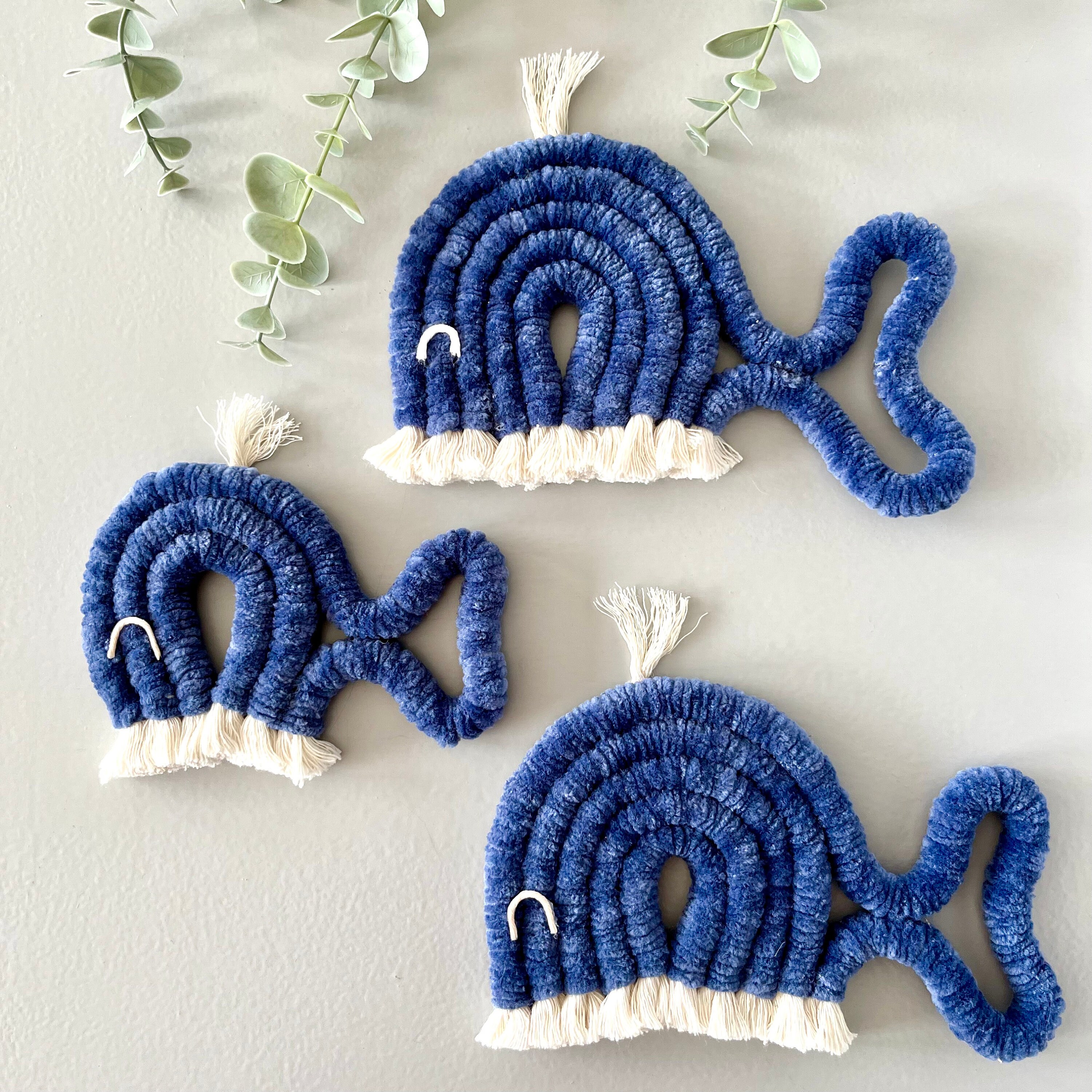 Whale Wall Hanging / Whale Nursery Decor / Macrame Wall - Etsy