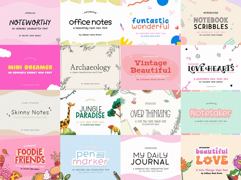Fonts, Craft Fonts, Cricut Fonts, Font Bundles, Corjl Fonts, Procreate ...