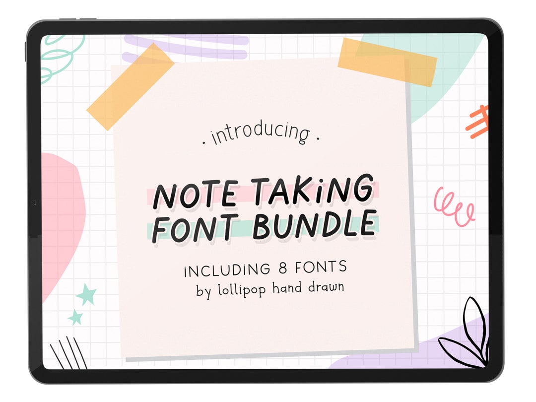 Fonts, Note Taking Fonts, Goodnotes Fonts, Procreate Fonts, Canva Fonts ...