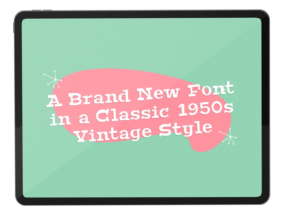Fonts, Vintage Fonts, Retro Fonts, 1950s Fonts, 1960's Fonts, Mid ...
