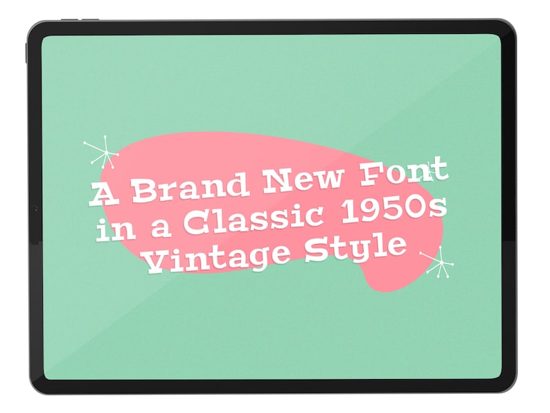Fonts, Vintage Fonts, Retro Fonts, 1950s Fonts, 1960's Fonts, Mid ...