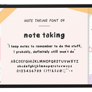 Fonts, Note Taking Fonts, Goodnotes Fonts, Procreate Fonts, Canva Fonts ...