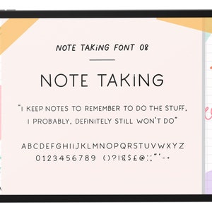 Fonts, Note Taking Fonts, Goodnotes Fonts, Procreate Fonts, Canva Fonts ...