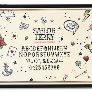 Fonts, Sailor Fonts, Tattoo Fonts, Vintage Fonts, Old School Fonts ...