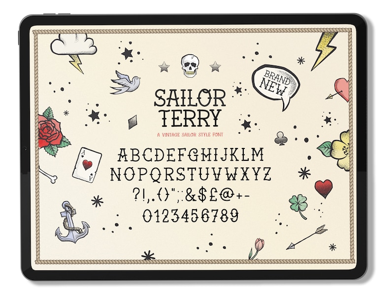 Fonts, Sailor Fonts, Tattoo Fonts, Vintage Fonts, Old School Fonts ...