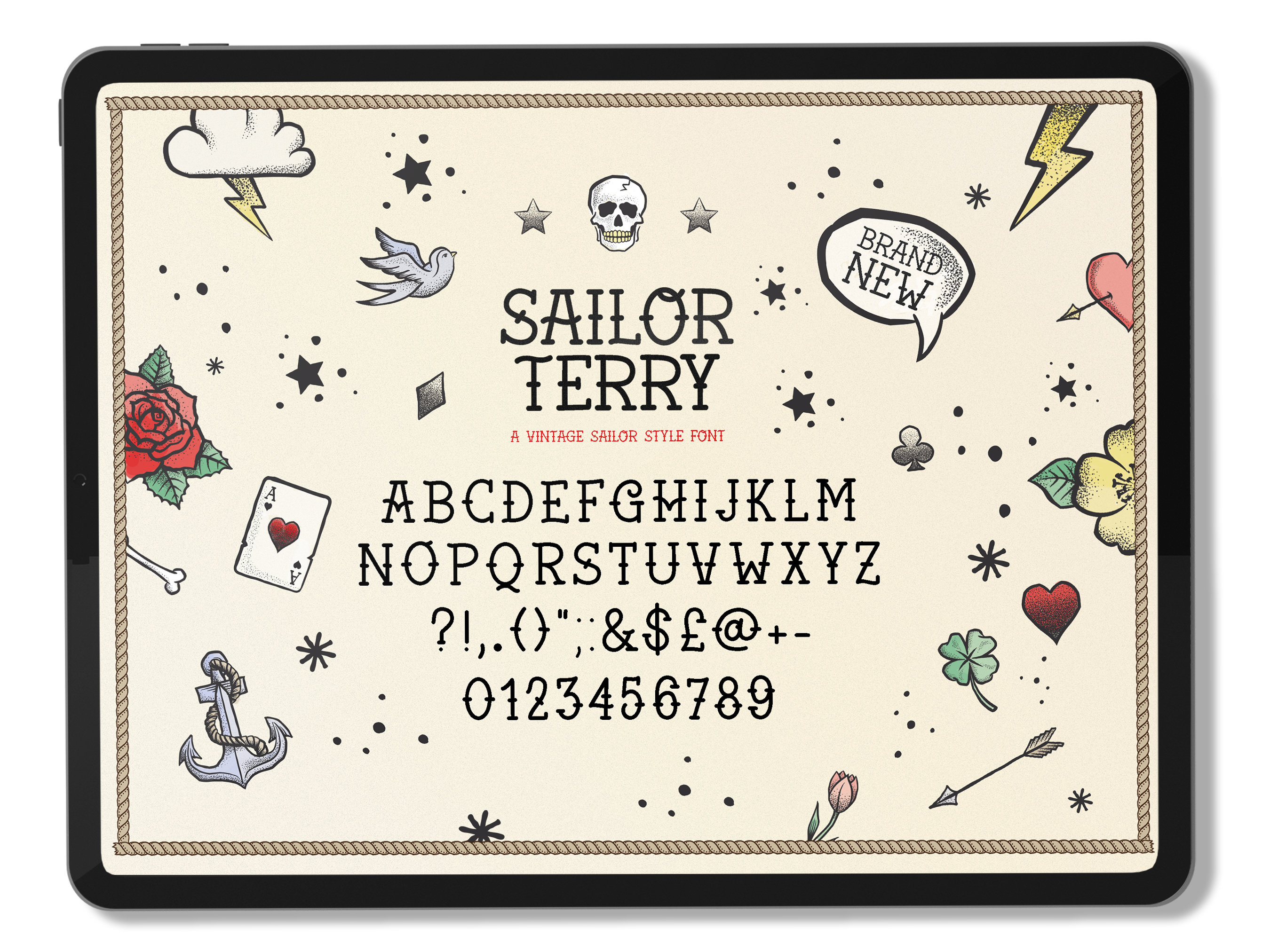 Fonts, Sailor Fonts, Tattoo Fonts, Vintage Fonts, Old School Fonts ...