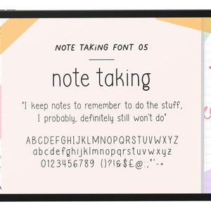 Fonts, Note Taking Fonts, Goodnotes Fonts, Procreate Fonts, Canva Fonts ...