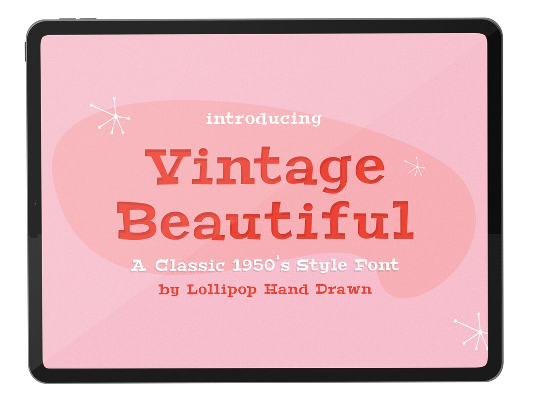 Fonts, Vintage Fonts, Retro Fonts, 1950s Fonts, 1960's Fonts, Mid ...