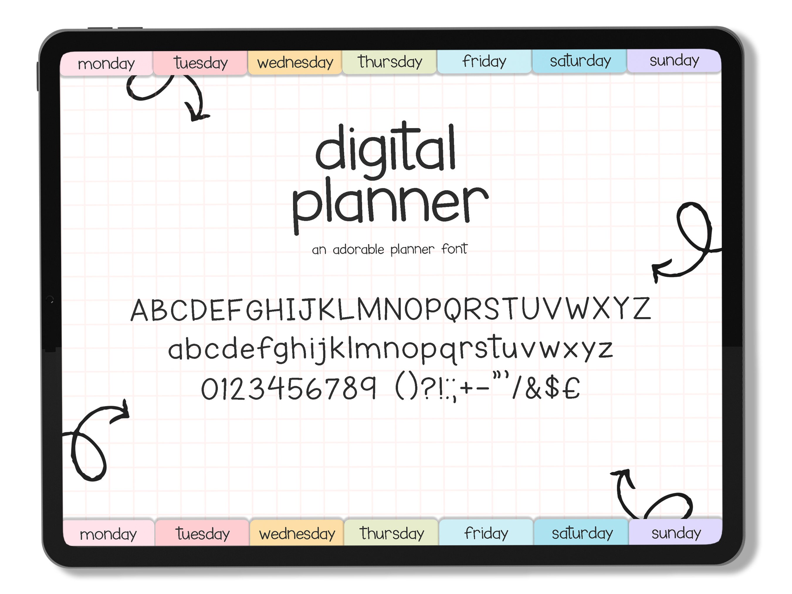 Fonts, Digital Planner Fonts, Goodnotes Fonts, Note Fonts, Note Taking ...