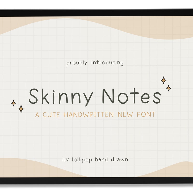 Skinny Font - Etsy