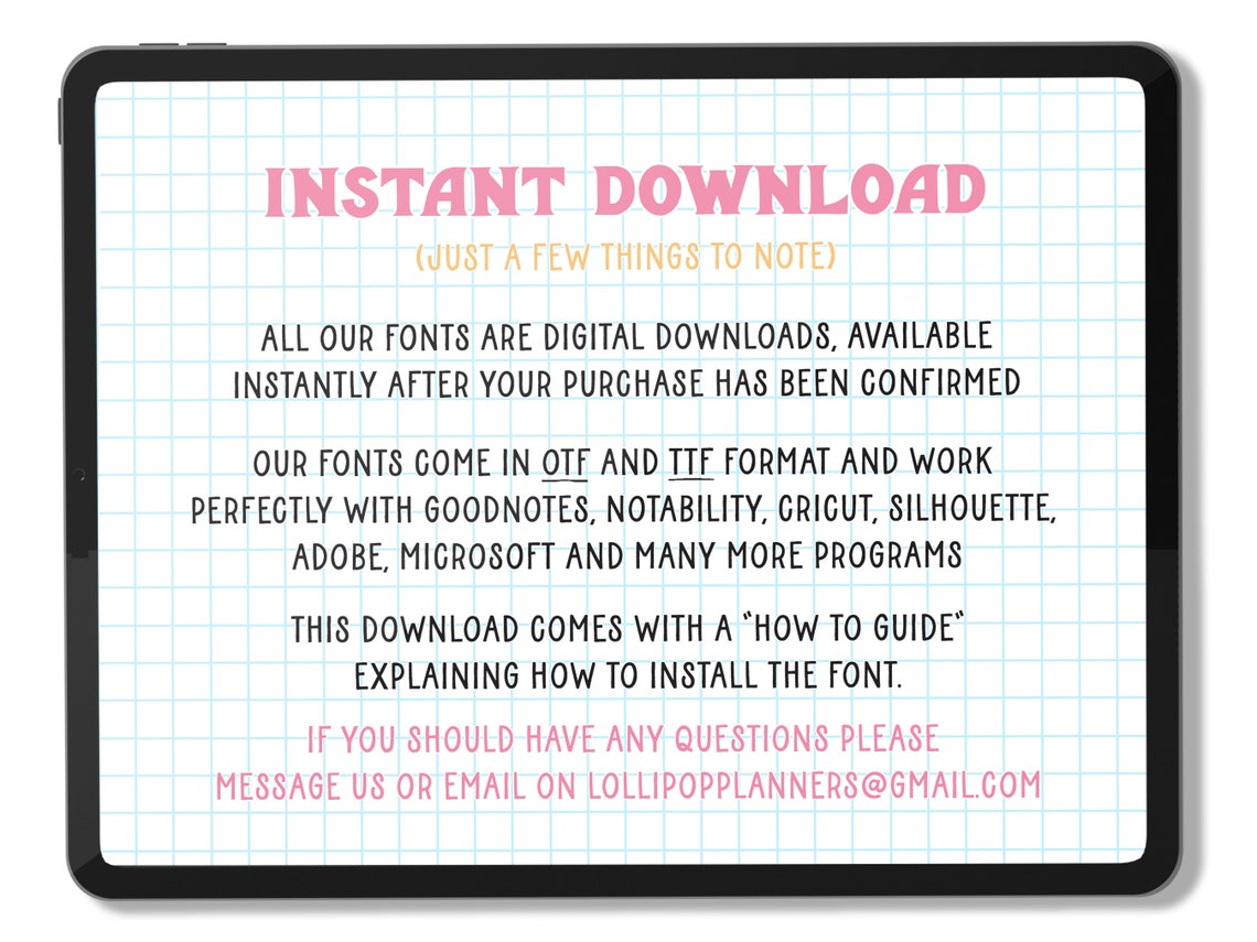 Fonts Commercial Use Fonts Fun Fonts Kids Fonts Craft - Etsy