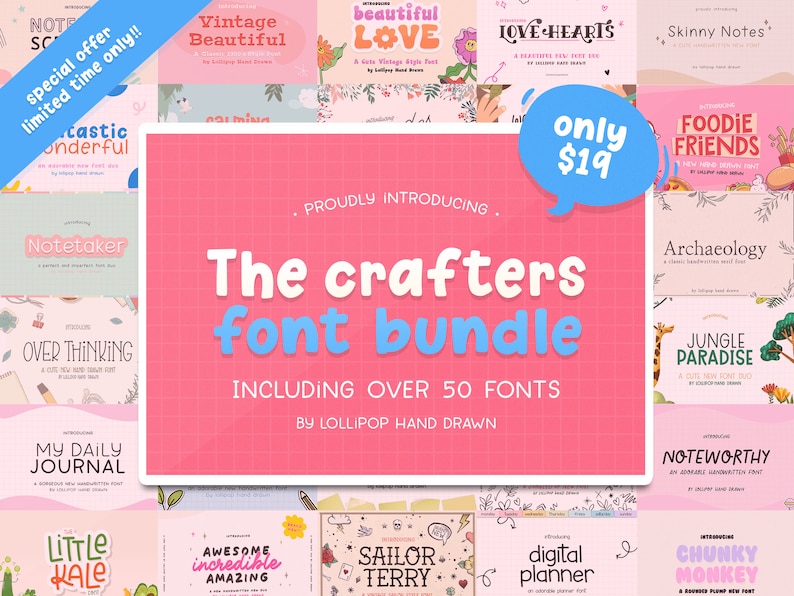 Fonts, Craft Fonts, Cricut Fonts, Font Bundles, Corjl Fonts, Procreate ...