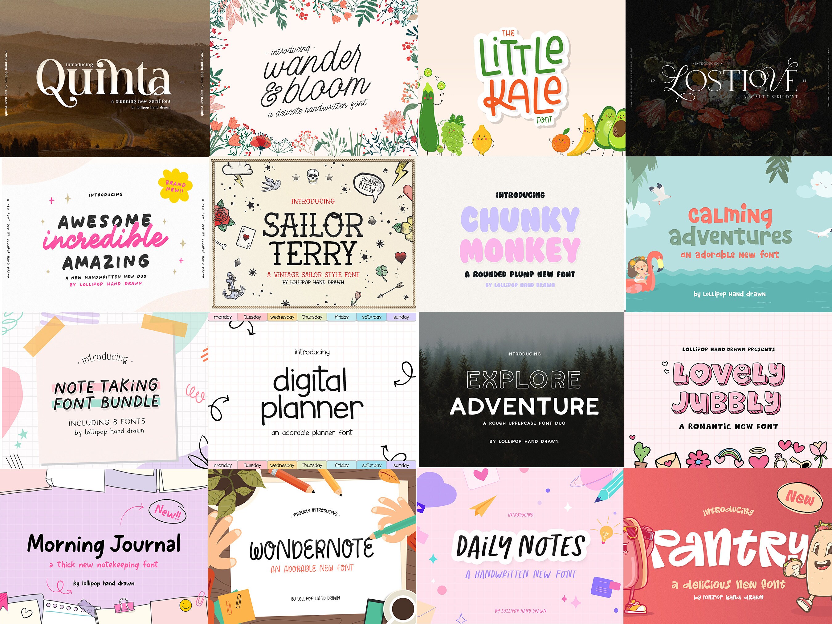 Fonts, Craft Fonts, Cricut Fonts, Font Bundles, Corjl Fonts, Procreate ...