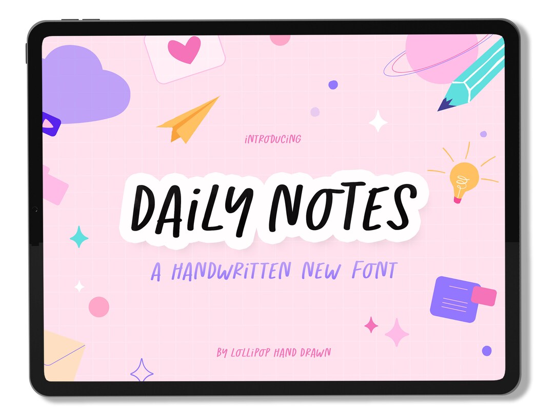 Fonts, Note Fonts, Goodnotes Fonts, Handwriting Fonts, Cute Fonts ...
