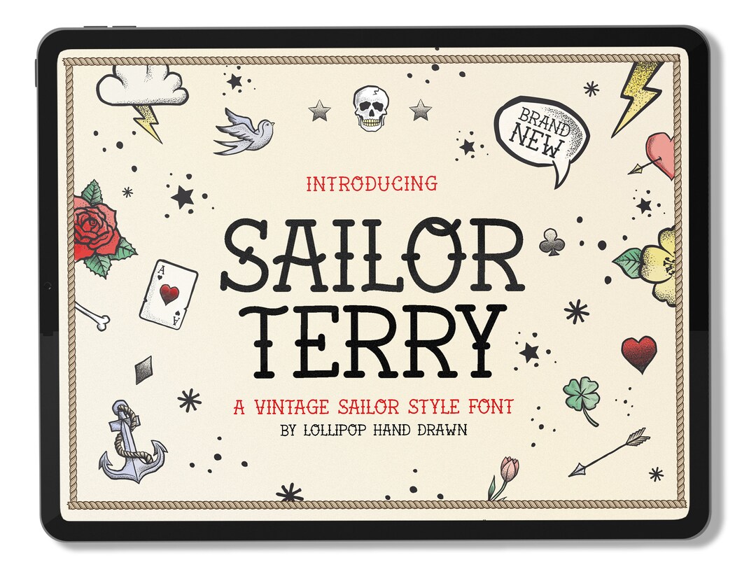 Fonts, Sailor Fonts, Tattoo Fonts, Vintage Fonts, Old School Fonts ...
