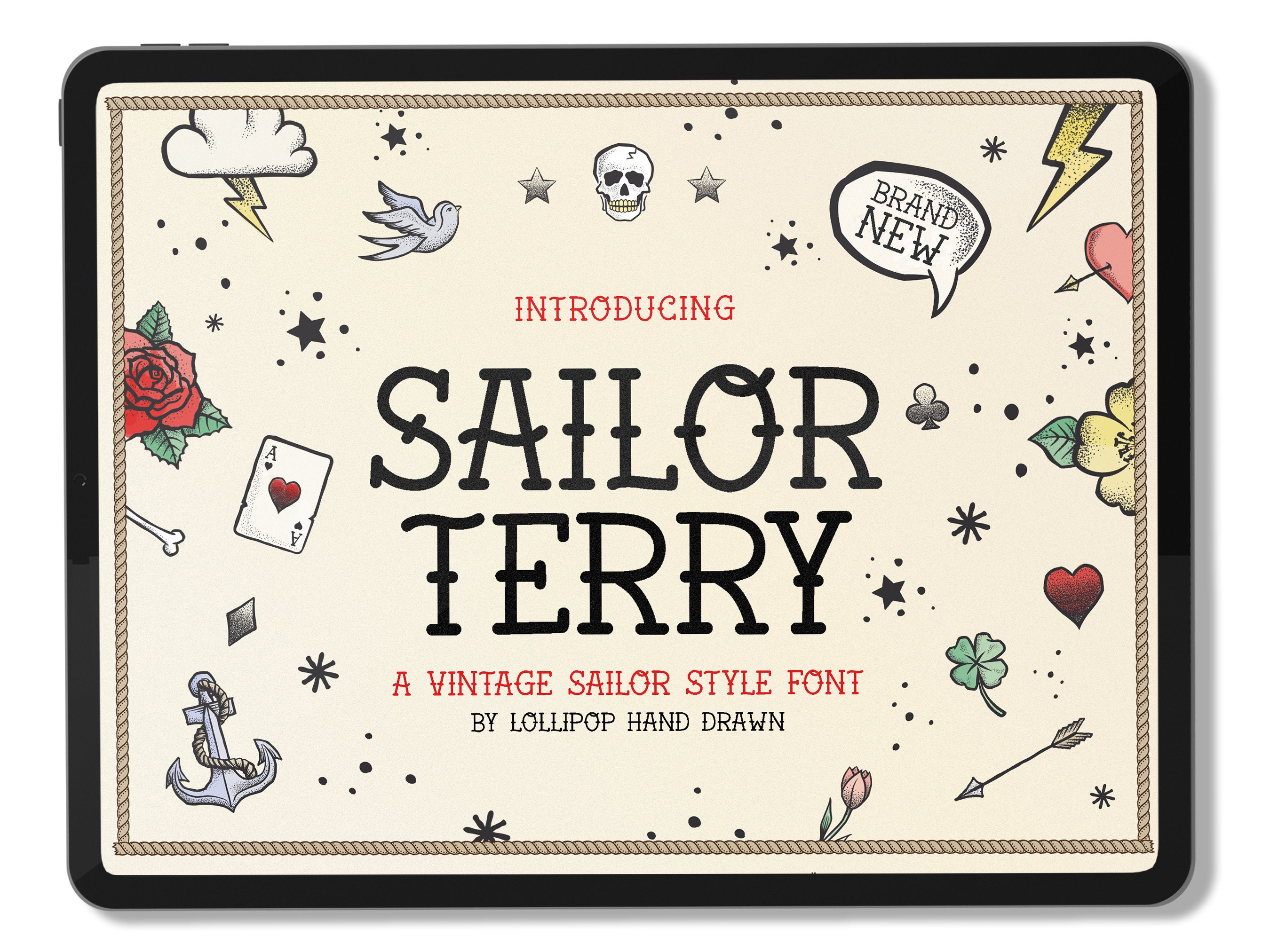 Fonts, Sailor Fonts, Tattoo Fonts, Vintage Fonts, Old School Fonts ...