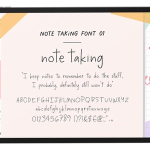Fonts, Note Taking Fonts, Goodnotes Fonts, Procreate Fonts, Canva Fonts ...