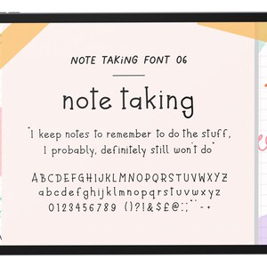 Fonts, Note Taking Fonts, Goodnotes Fonts, Procreate Fonts, Canva Fonts ...