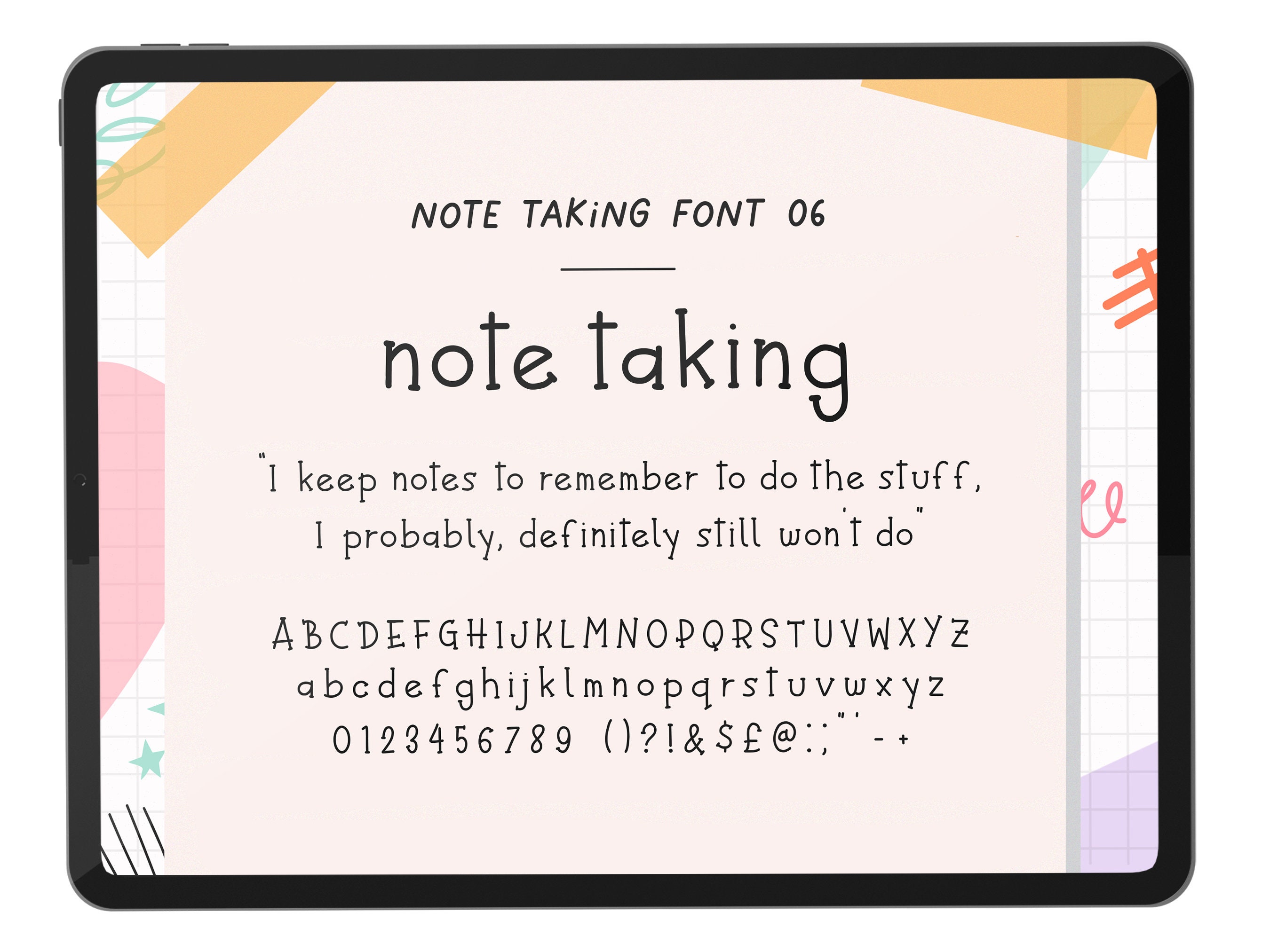 Fonts Note Taking Fonts Goodnotes Fonts Procreate Fonts - Etsy Canada