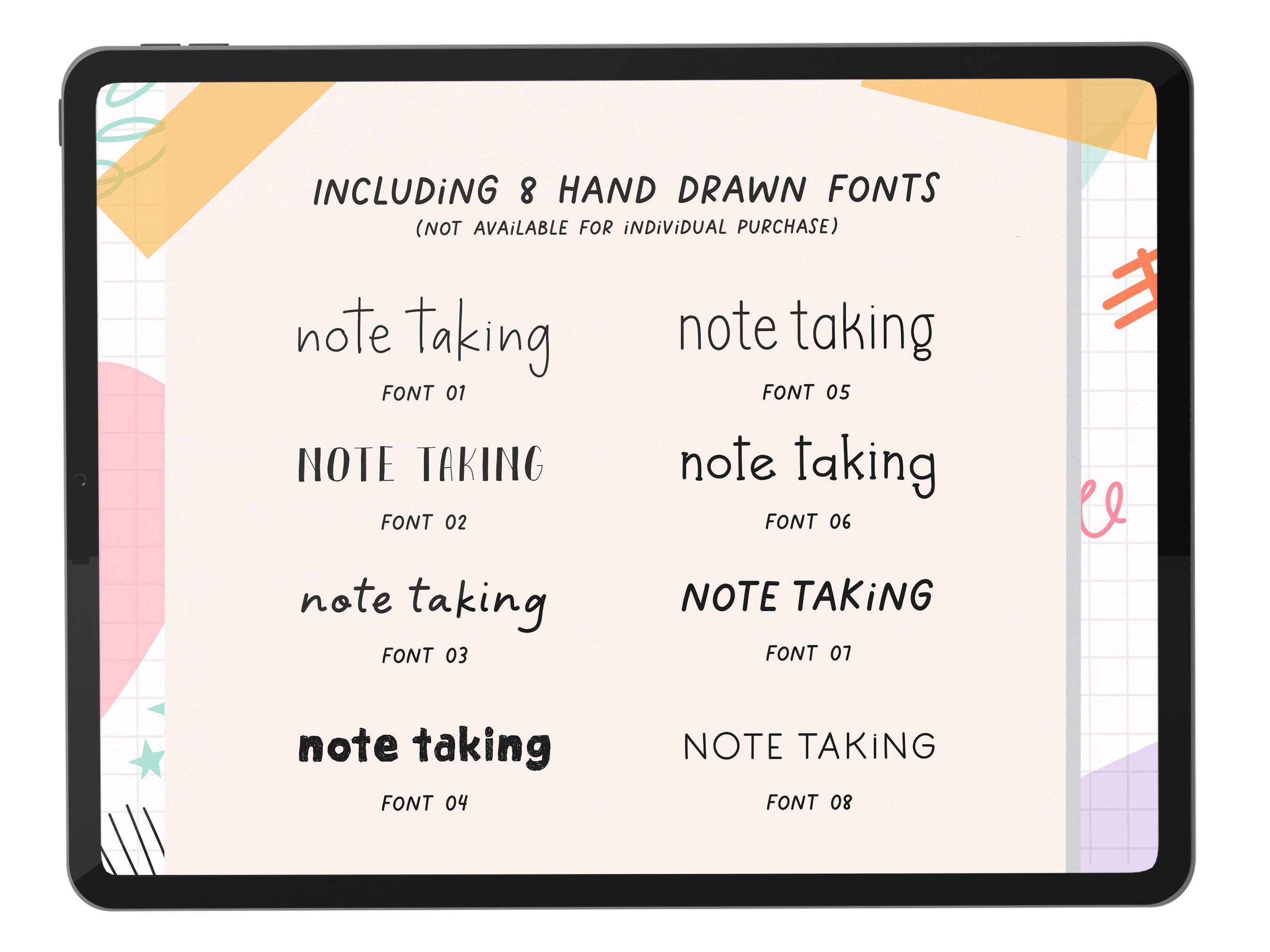 Fonts, Note Taking Fonts, Goodnotes Fonts, Procreate Fonts, Canva Fonts ...