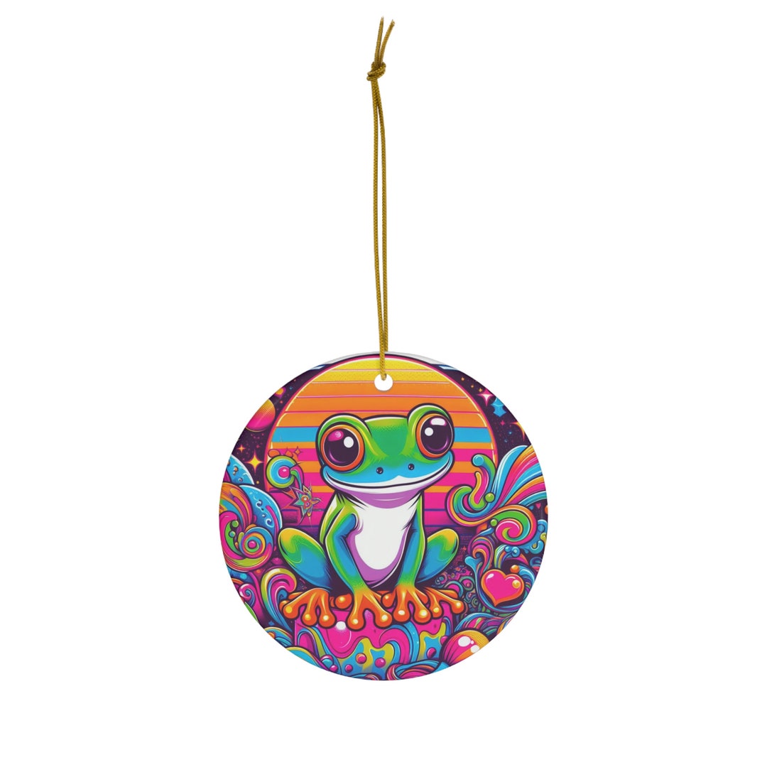 Retro 80s and 90s Reddy the Frog Ceramic Ornament - Etsy