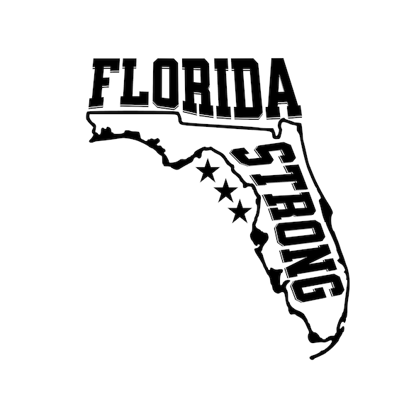 Florida Strong Svg Florida State Svg State Silhouette Svg - Etsy