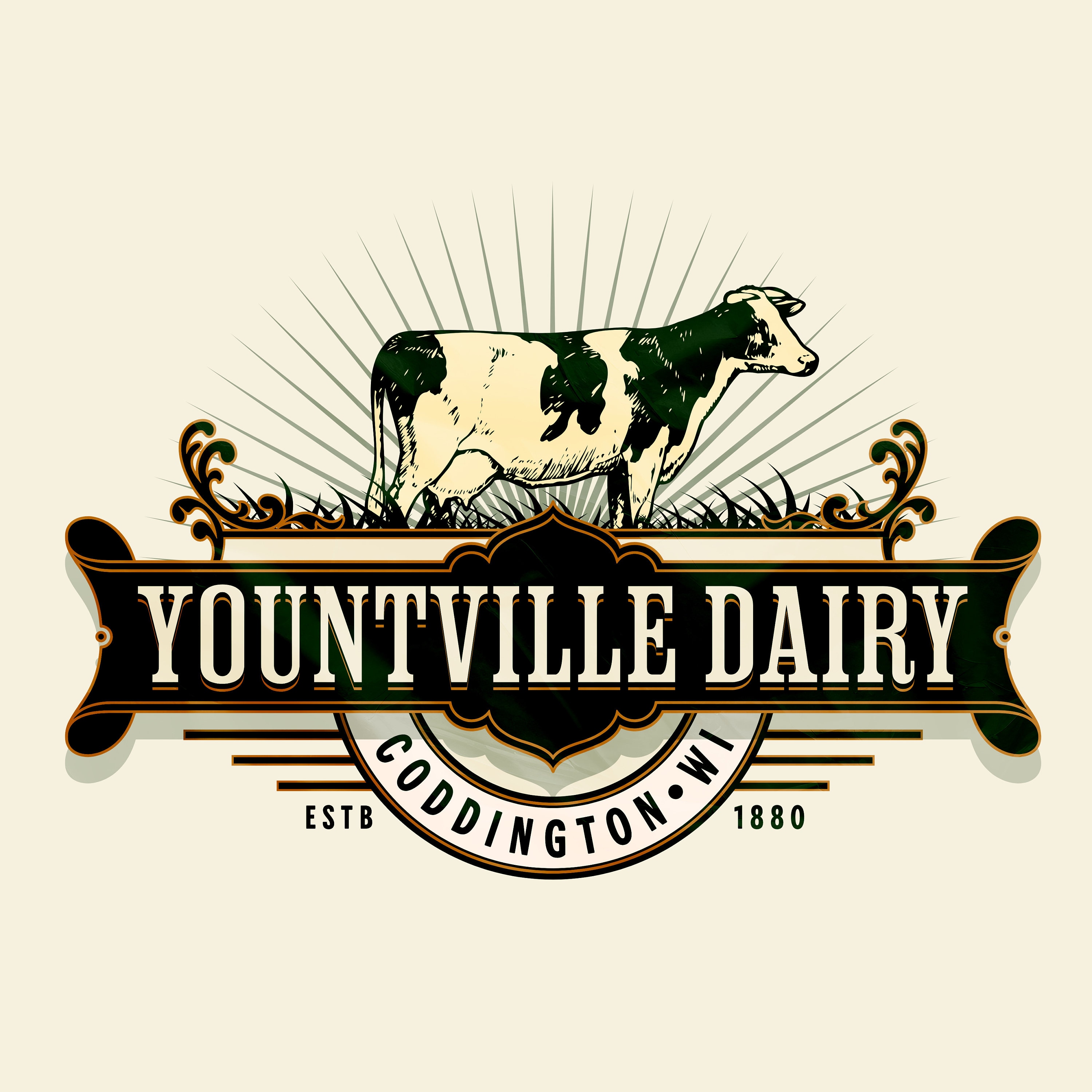 Farm & Dairy Logo Design Custom Logo Design Farm Branding Package Cow ...