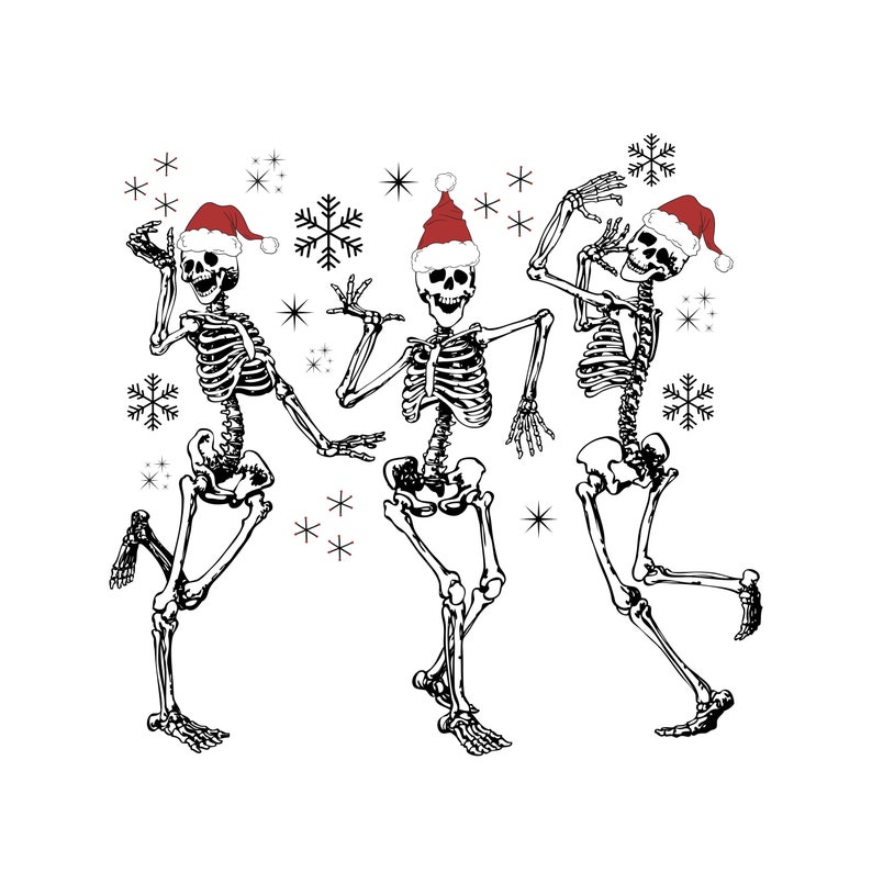 Dancing Skeletons PNG Print Files Sublimation Trendy - Etsy Australia
