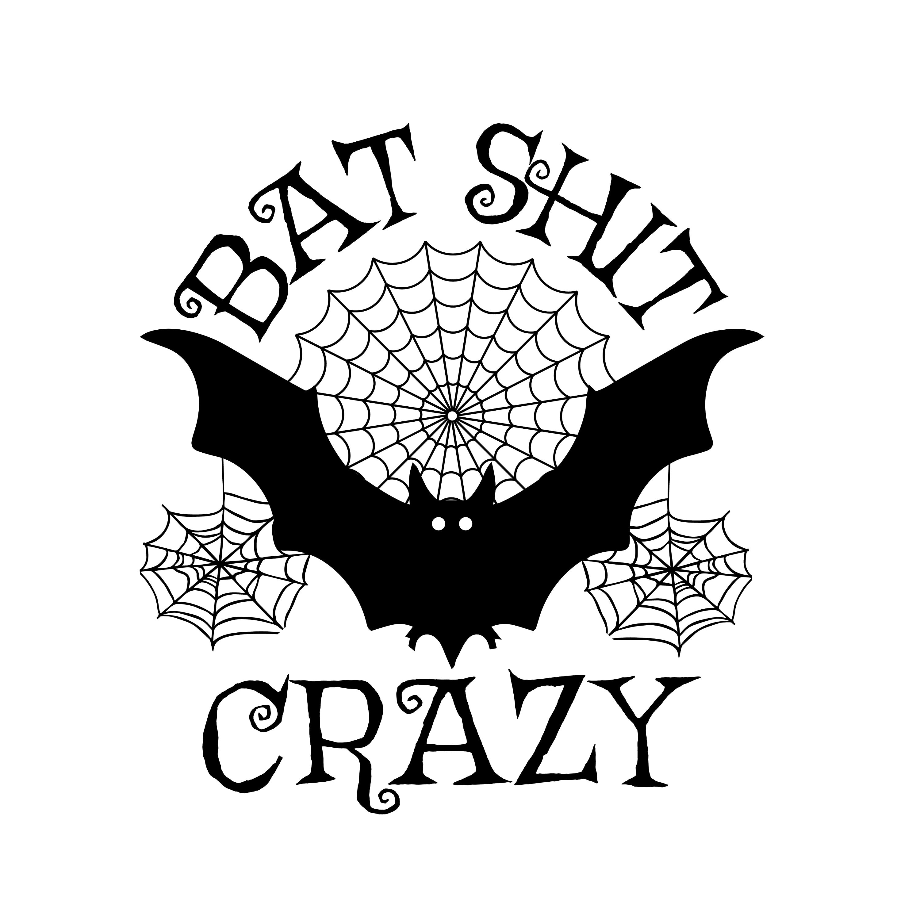 Bat Shit Crazy SVG, Halloween PNG, Sublimation Download, - Etsy