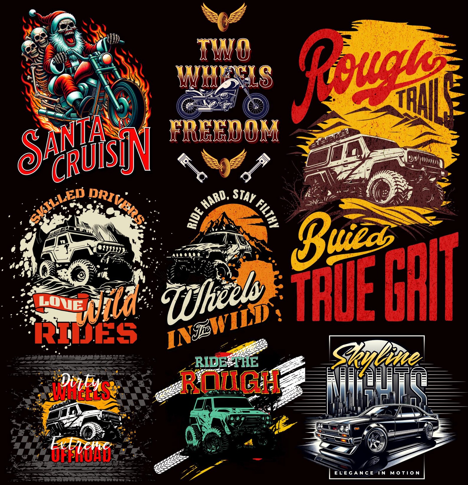 Legends of Speed: PNG Streetwear Designs Fusing the Power of Cars ...