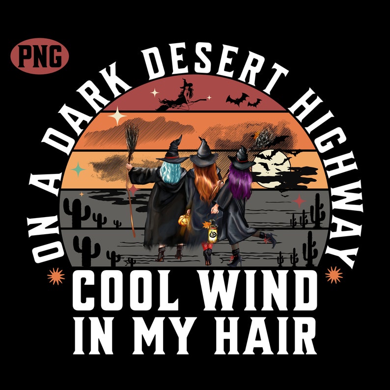 On a Dark Desert Highway Cool Wind in My Hair PNG Digital - Etsy