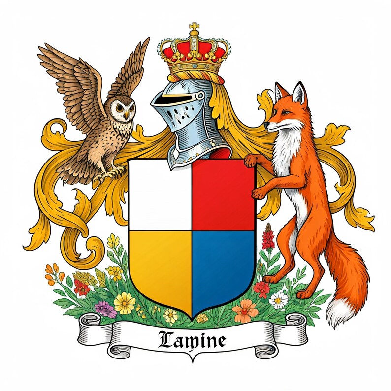 Design Your Custom Family Crest | Personalized Coat of Arms | Unique ...