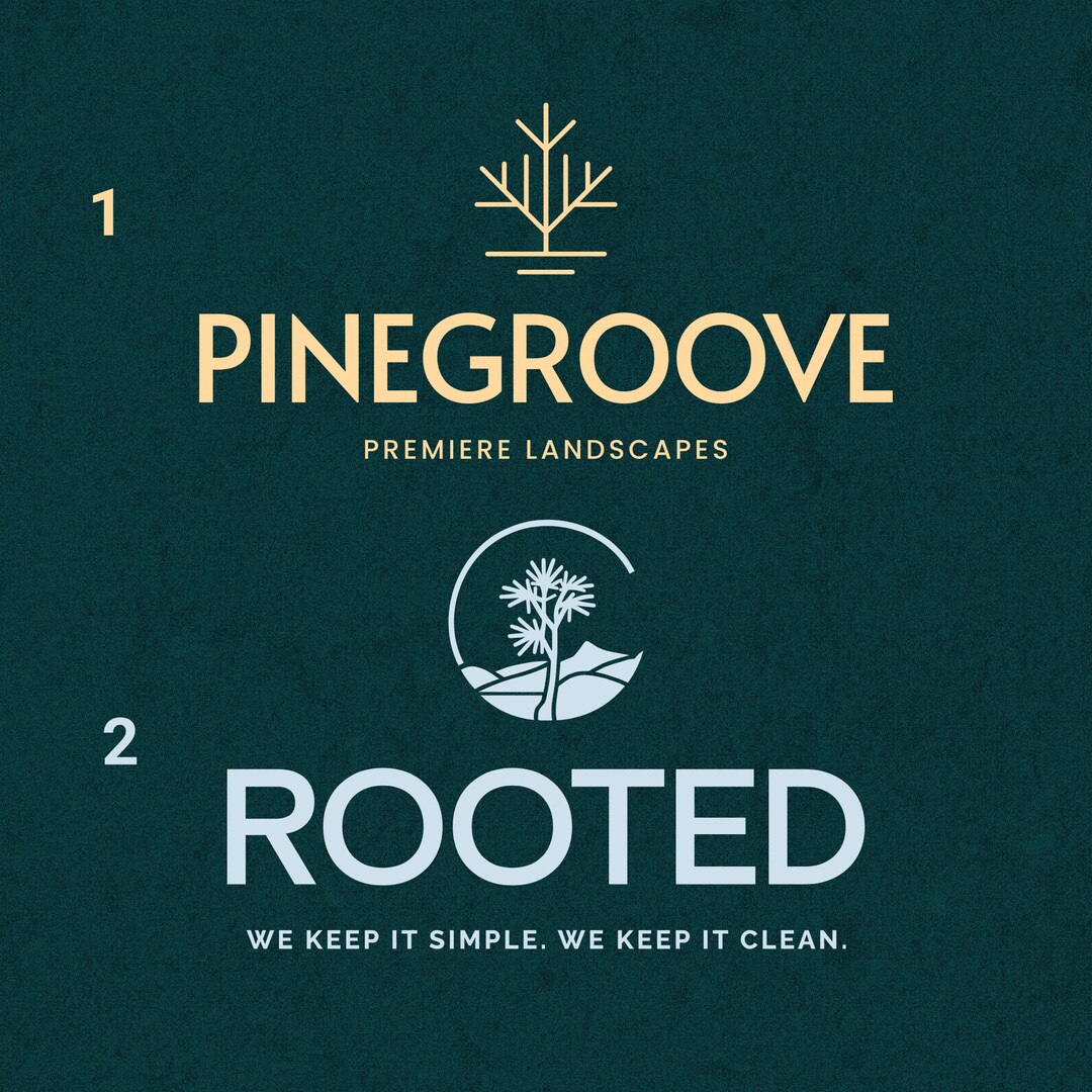 LANDSCAPE COMPANY LOGO Design, Custom Landscape Logo Design Service. I ...