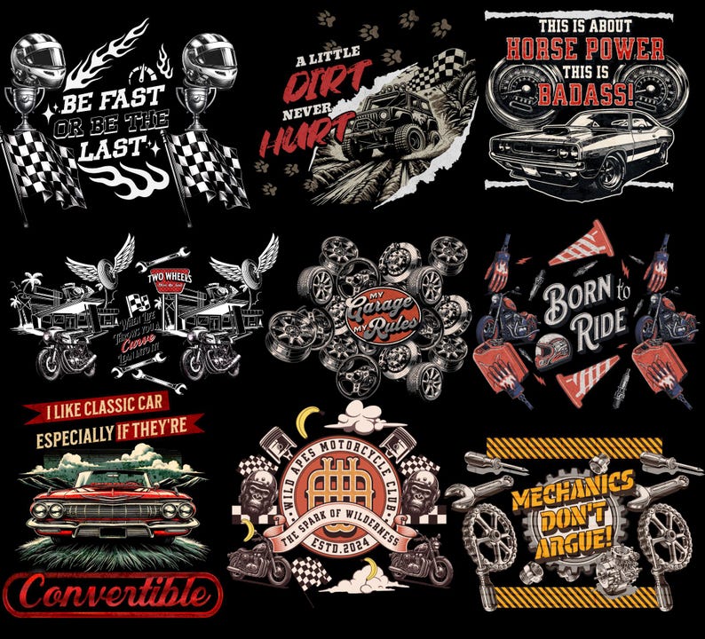 Legends of Speed: PNG Streetwear Designs Fusing the Power of Cars ...