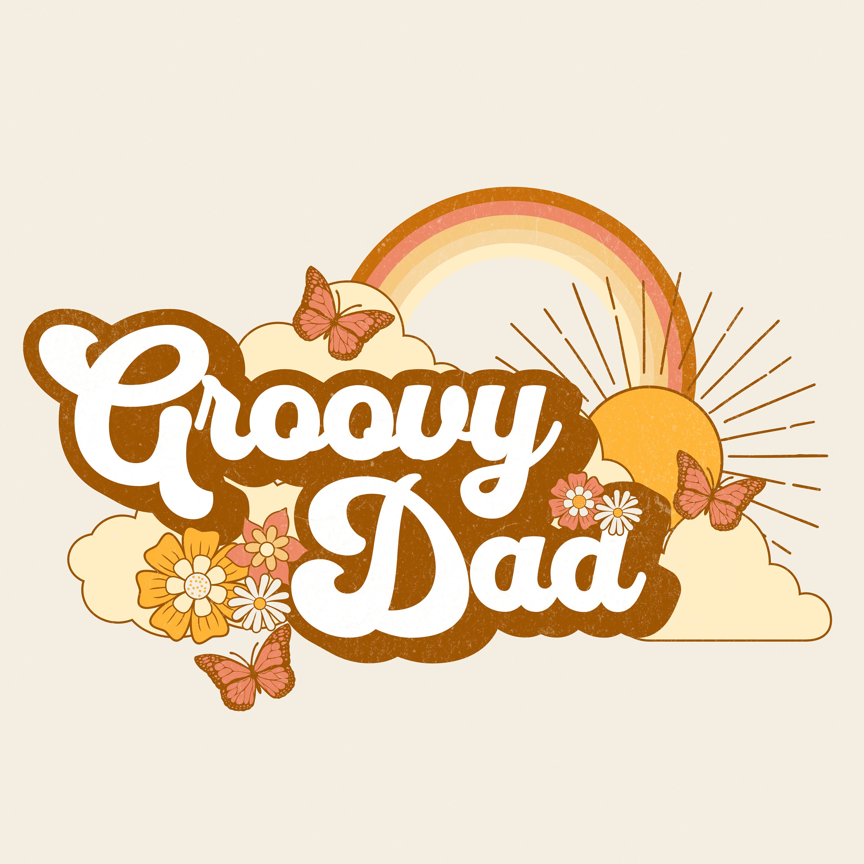 Groovy Dad PNG, Retro Daddy PNG, Father's Day, Retro Design File for ...
