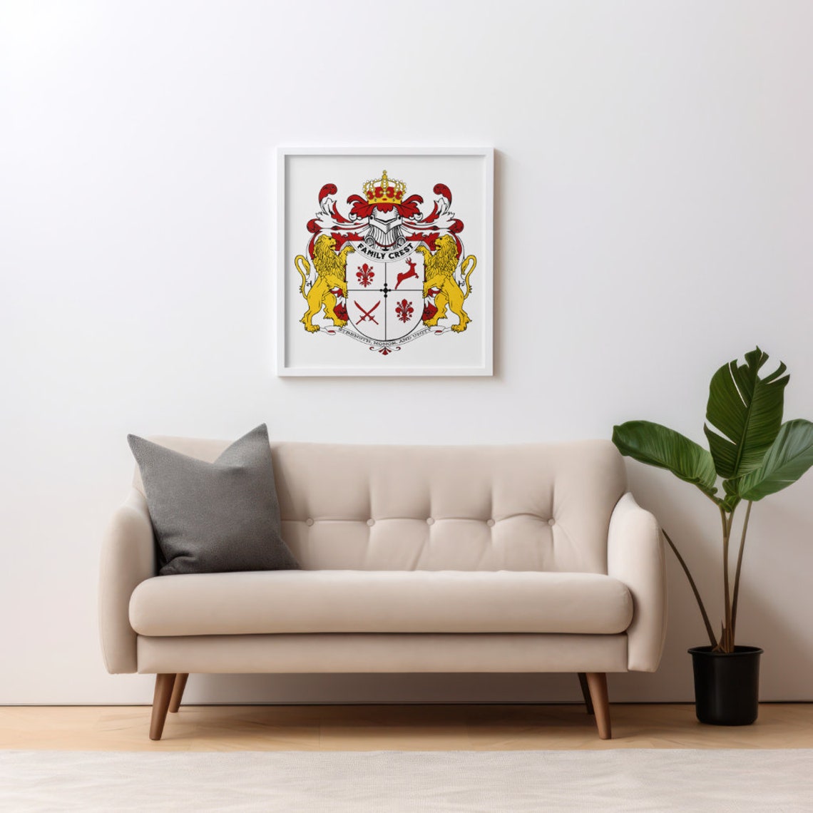 Afamily Crest Coat of Arms Custom Logo Design Family Crest,a Coat of ...