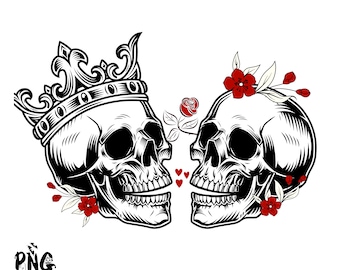 Skull Lovers SVG Dead Skeleton Love SVG Gothic Heart Decal Shirt ...