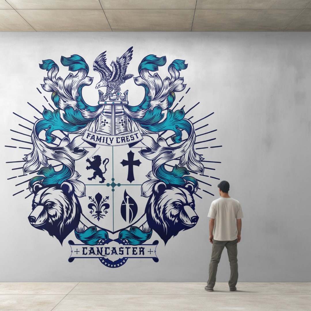 Family Crest Coat of Arms | Custom Logo Design | Family Crest,a Coat of ...
