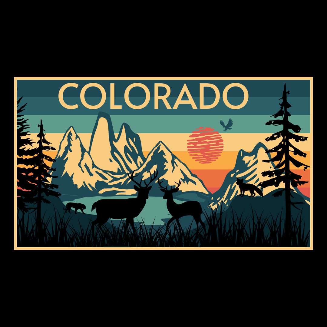 Colorado Png, Colorado Graphic Png, Rocky Mountains, Colorado, Boho Png ...