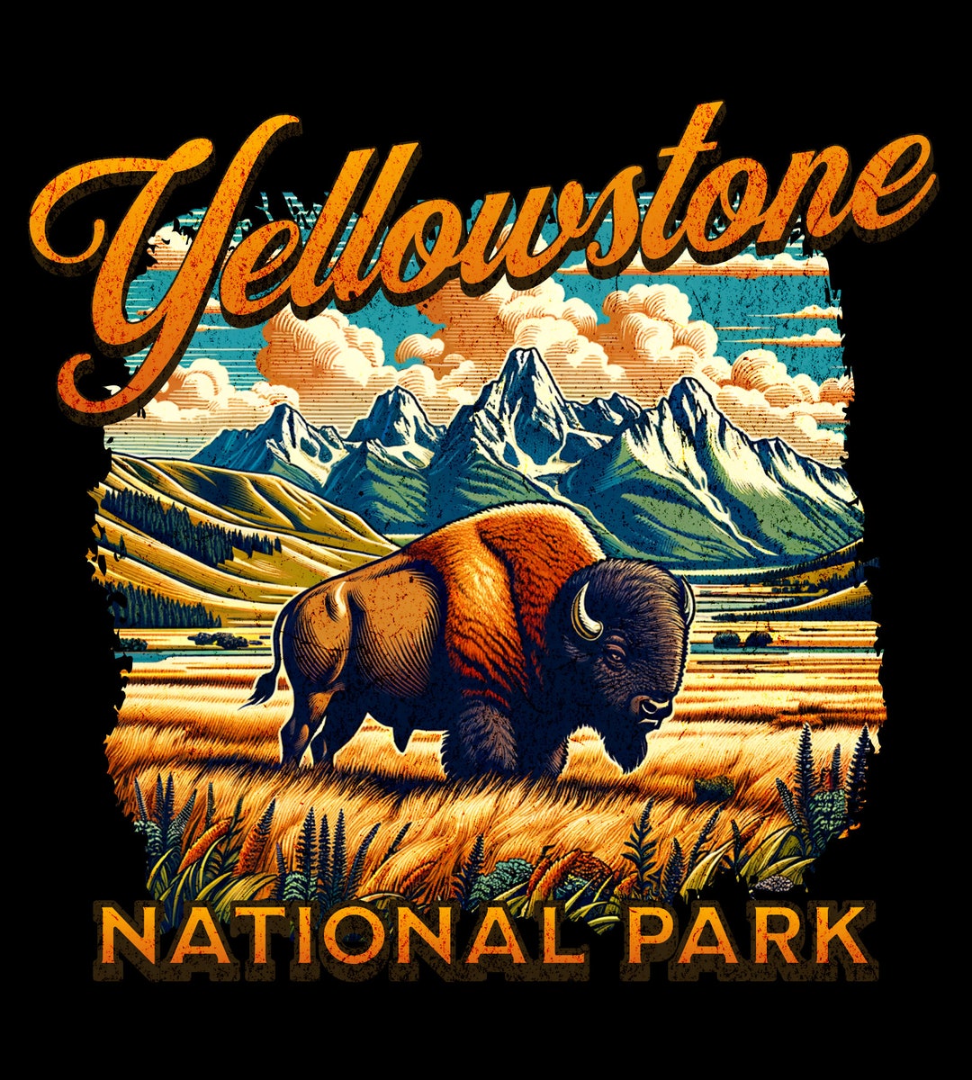 Vintage Yellowstone National Park PNG, National Park Png Design ...