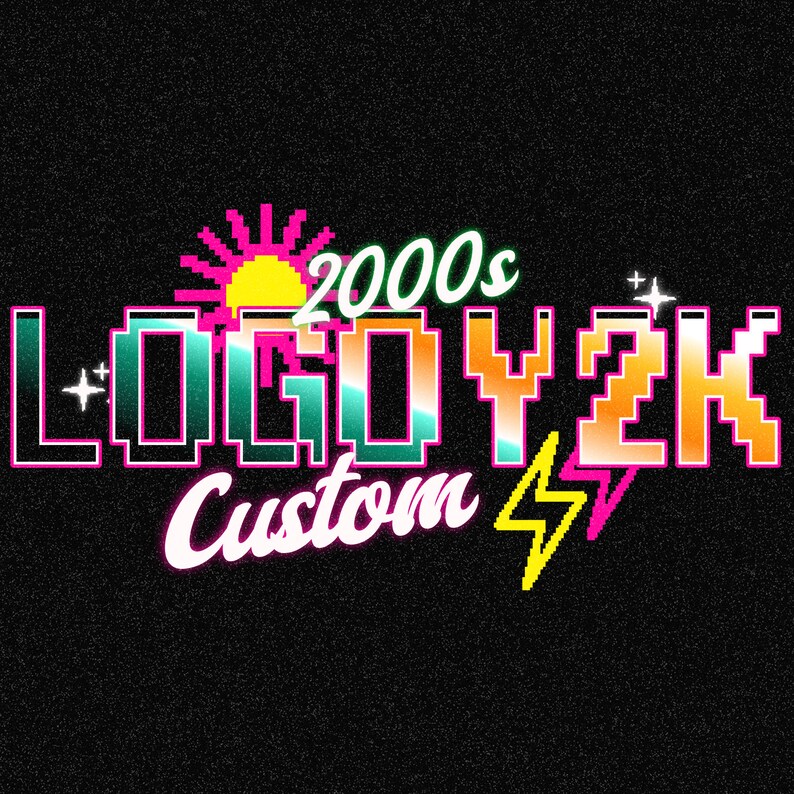 Custom Digital Y2K Logo , Dream Team Logo - Etsy