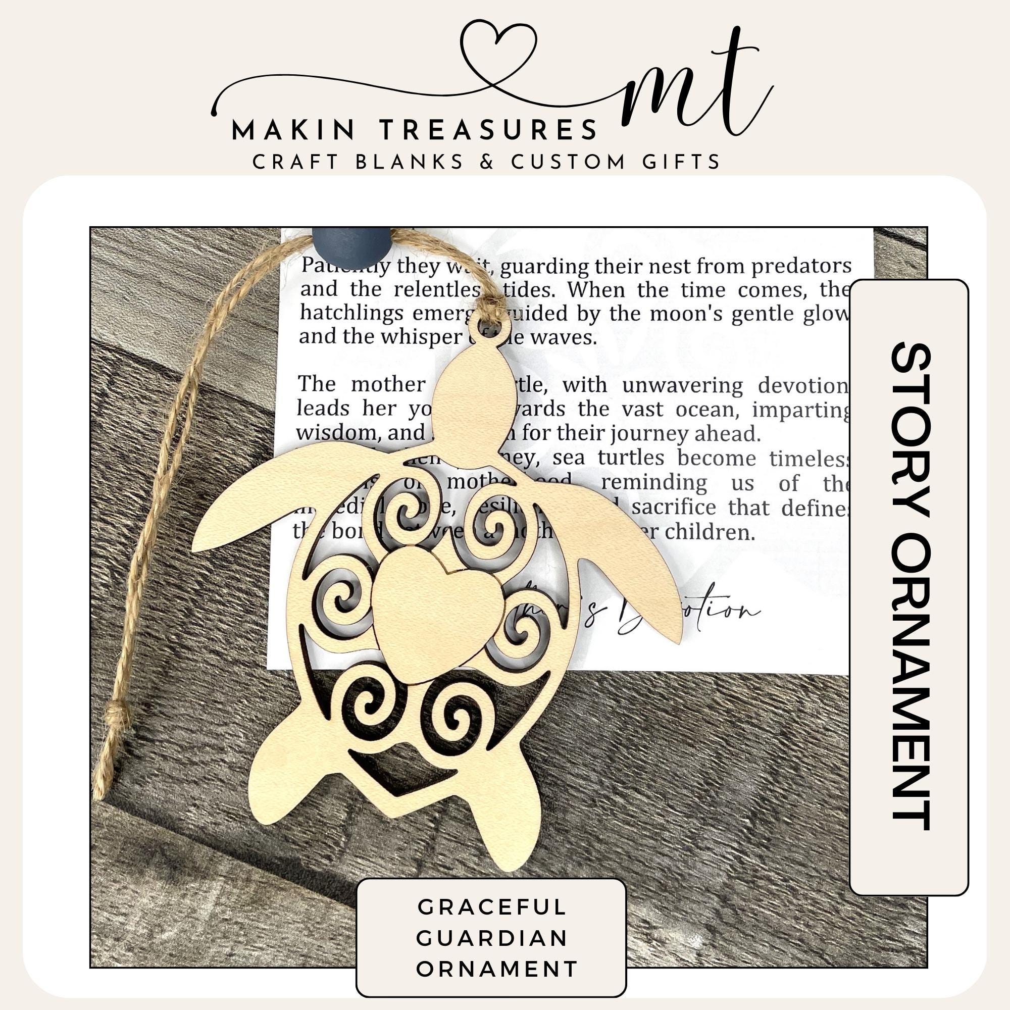 The Graceful Guardian Turtle Story Ornament | Sea Turtle Keepsake ...