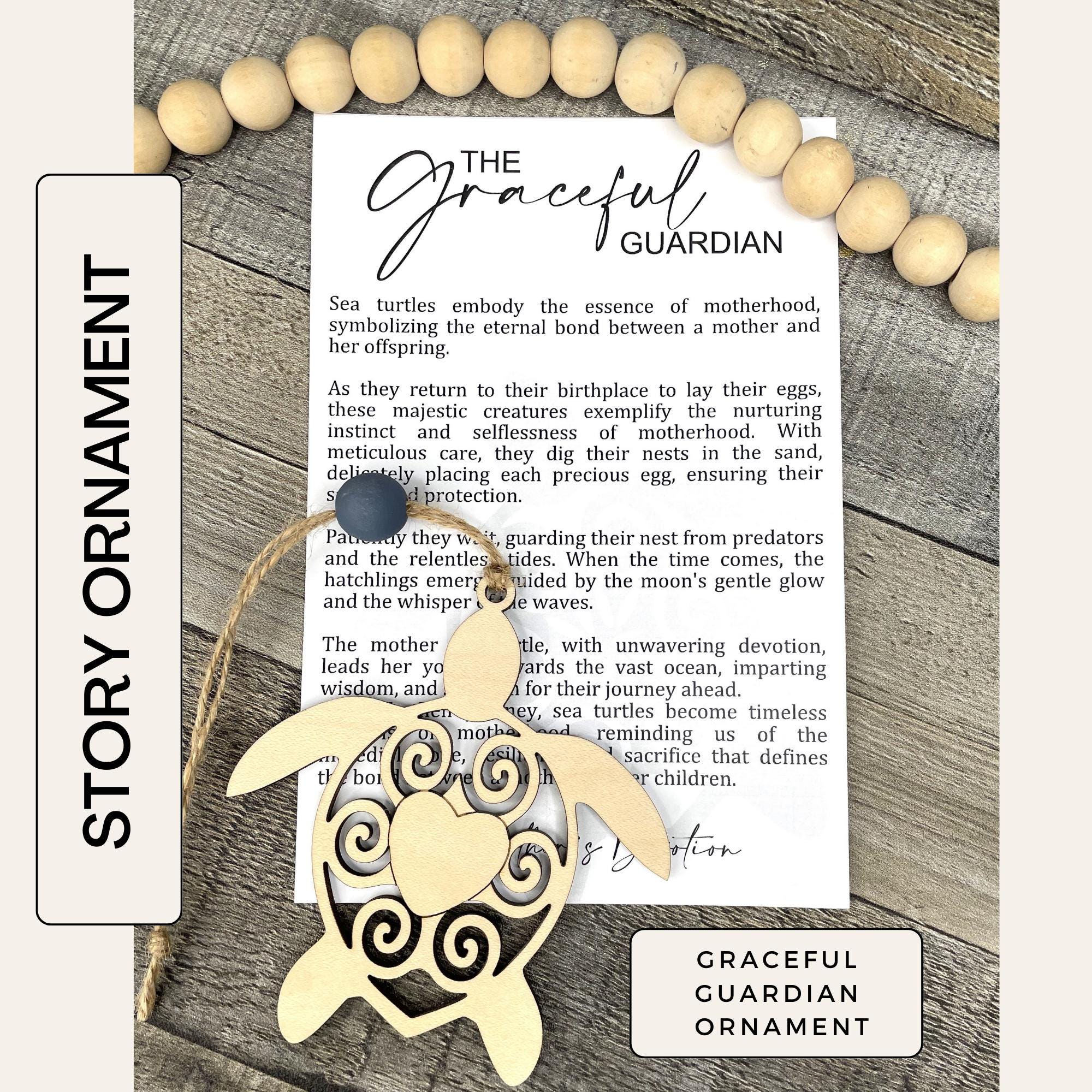The Graceful Guardian Turtle Story Ornament | Sea Turtle Keepsake ...