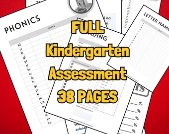 Prek Kindergarten Sight Word Assessment - Etsy