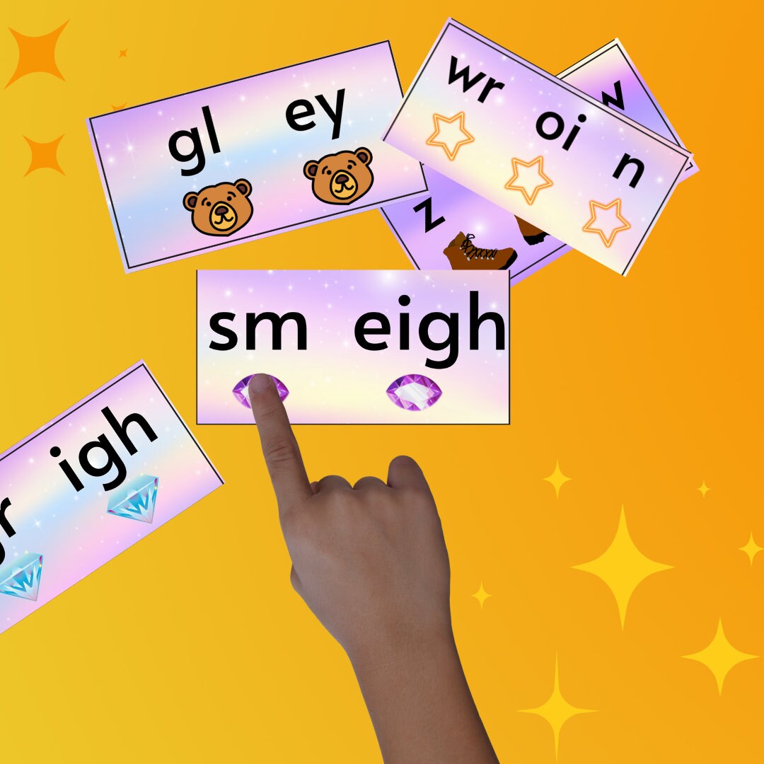 100 Nonsense Word Cards - Etsy