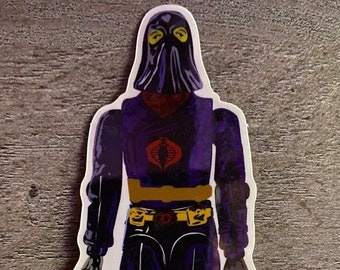 Cobra Commander With Mask Action Figure Vinyl Sticker - Etsy