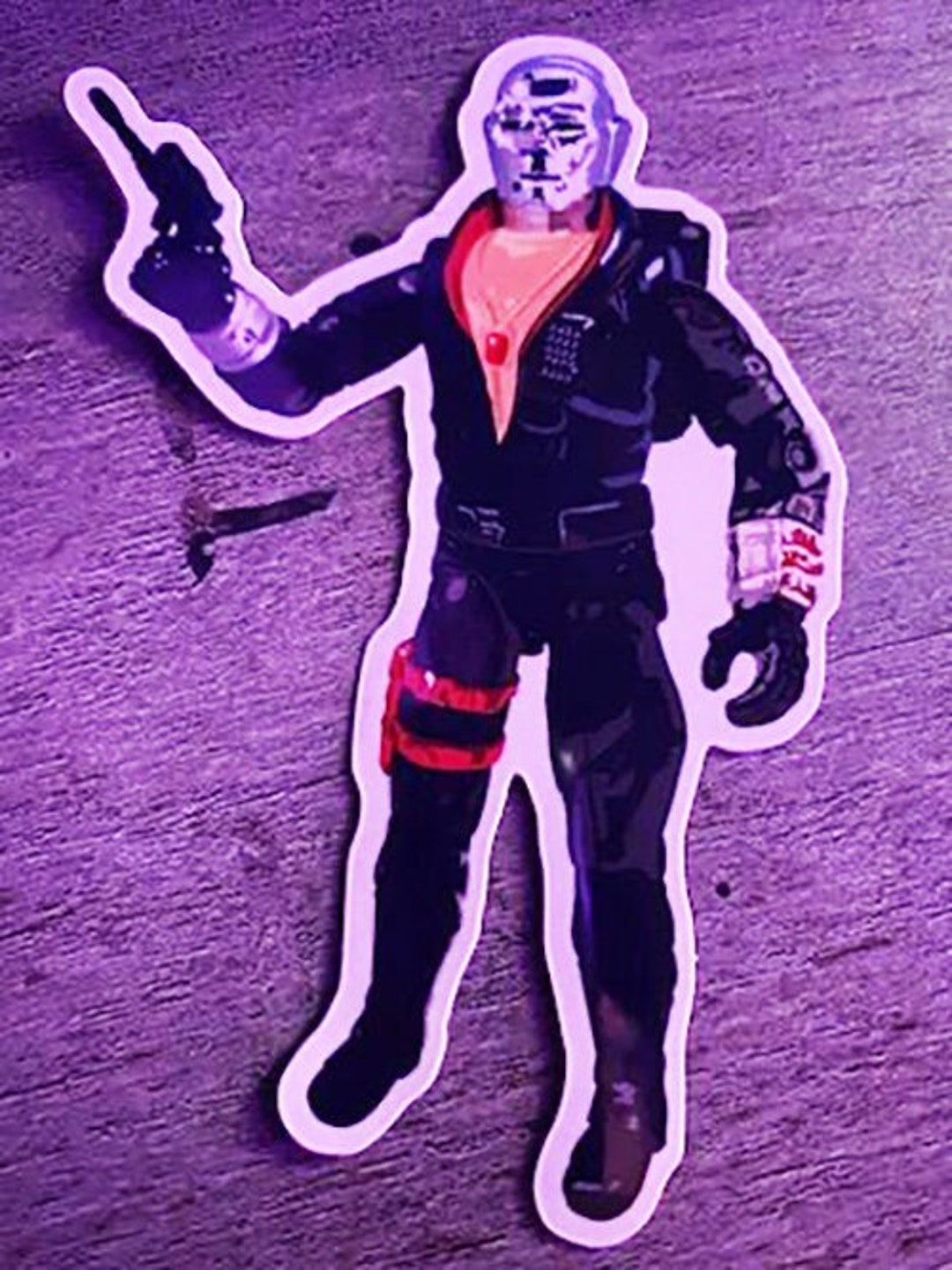 DESTRO Action Figure Illustration Vinyl Sticker GI Joe - Etsy